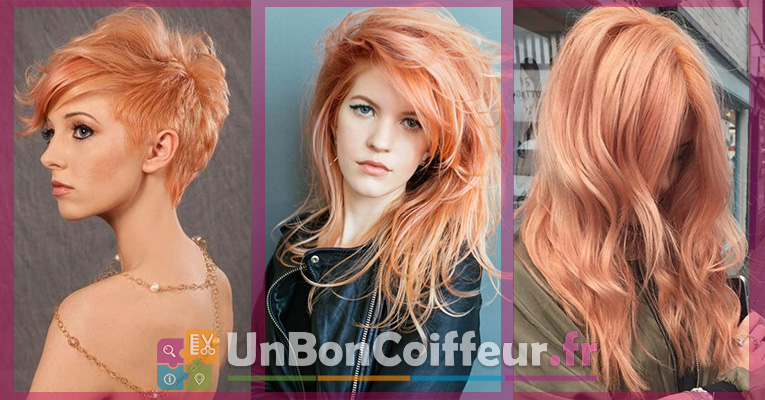 Les cheveux couleur pêche : La tendance capillaire de la rentrée
